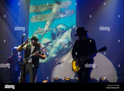 Flutist And Singer Ian Anderson Of Jethro Tull With Guitarist Florian