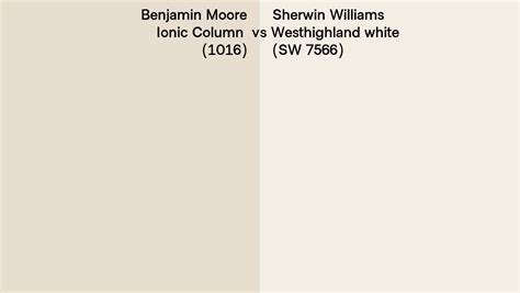 Benjamin Moore Ionic Column Vs Sherwin Williams Westhighland
