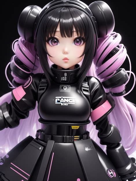 Premium Ai Image Chibi Robo Elegance The Magnificent Plastic Android