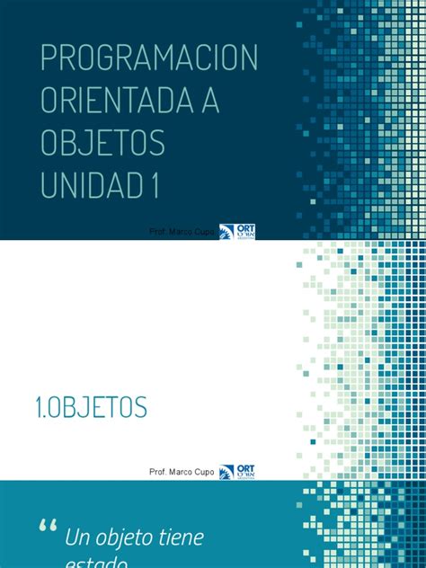 Repaso De Teoria De Programación Orientada A Objetos Pdf Objeto