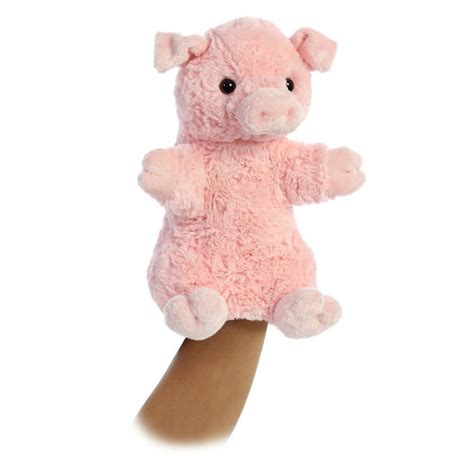 Aurora Medium Pink Hand Puppet 11 Pinky The Pig Interactive