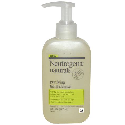 Neutrogena, Neutrogena, Naturals, Purifying Facial Cleanser, 6 fl oz ...