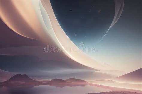 Generative AI Abstract Background With Wave And Bright Colors Stock