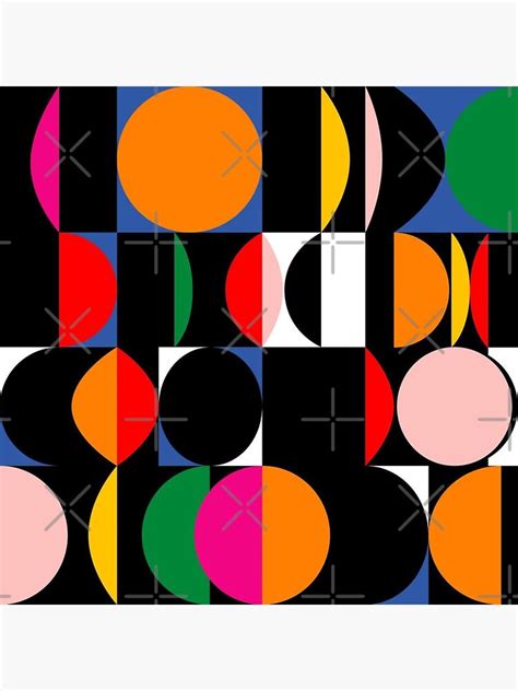 Bold Geometry Circle Patterns Sticker For Sale By Banothsonu Redbubble