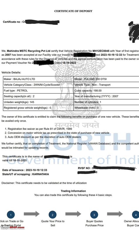 I Scrapped My Motorcycle In Bangalore Procedure Documentation