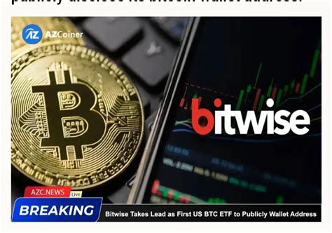 Bitwise Takes Lead As First Us Bitcoin Etf To Publicly Share Wallet