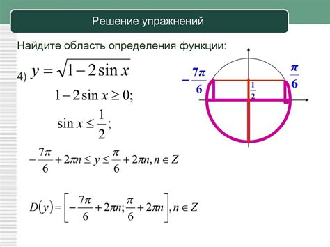 Область определения и множество значений тригонометрических функций Урок 1 презентация онлайн