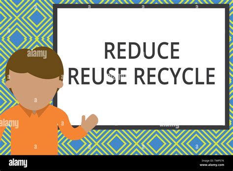 Conceptual Hand Writing Showing Reduce Reuse Recycle Concept Meaning Environmentallyresponsible