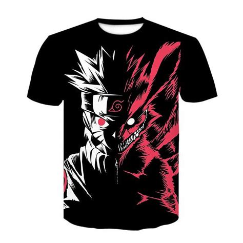 Naruto Anime Tshirt 3d Print Naruto Sasuke Itachi Kakashi Akatsuki Tops