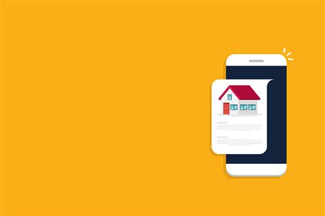 휴대 전화에 홈 하우스 정보 알림 스마트폰 기기의 디지털 앱 응용 프로그램 또는 스마트 하우스 공지 대여 또는 판매 Brand Name Online Messaging