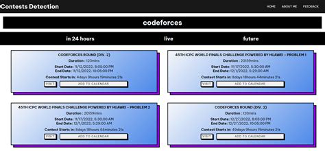github iawesomeankit coding contest detection