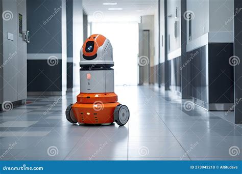 Robot With Emergency Stop Button For Maximum Safety During Operation