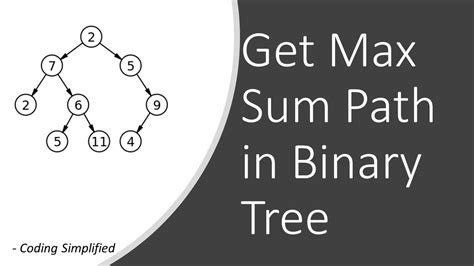 Binary Tree 82 Get Max Sum Path In Binary Tree Youtube