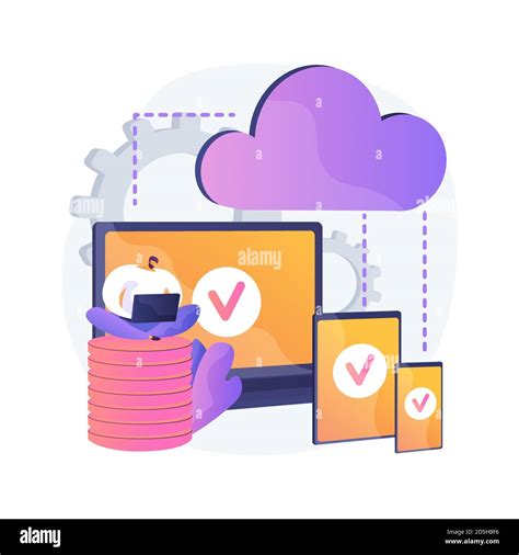 Saas Technology Abstract Concept Vector Illustration Stock Vector Image And Art Alamy