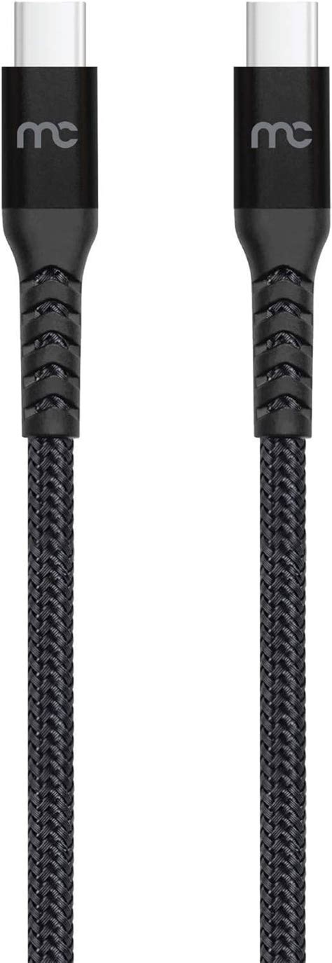 MYCANDY TYPE C TO TYPE C FAST CHARGE AND SYNC CABLE 1 2M BLACK COMPATIBLE WITH SAMSUNG HUAWEI