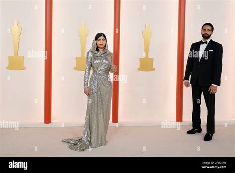 Malala Yousafzai Left And Asser Malik Arrive At The Oscars On Sunday
