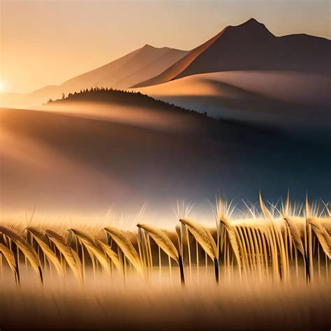 Premium Ai Image A Beautiful Grass Wheat