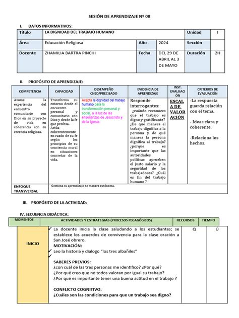 La Dignidad Del Trabajo Humano Pdf Aprendizaje Maestros