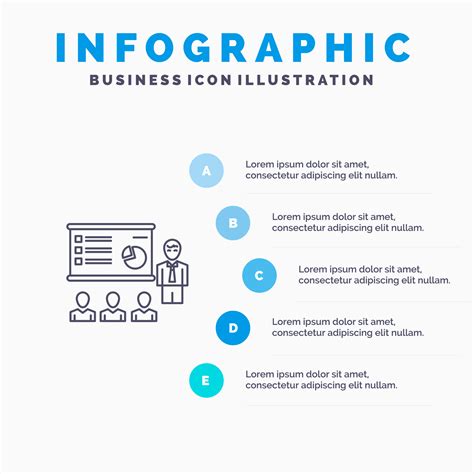 Presentation Analytics Business Graph Marketing People Statistics Line Icon With 5 Steps
