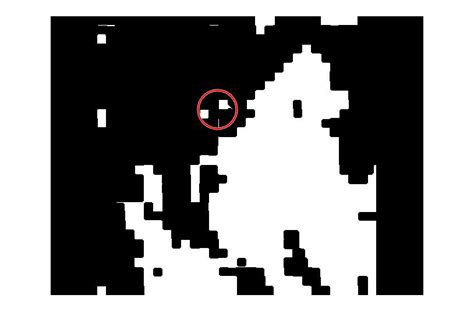 Image Processing Finding The Area Of The Black Spots In A Circle
