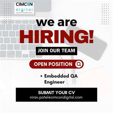 Nirav Patel On Linkedin 🚀 Join Our Team Were Hiring Embedded Qa