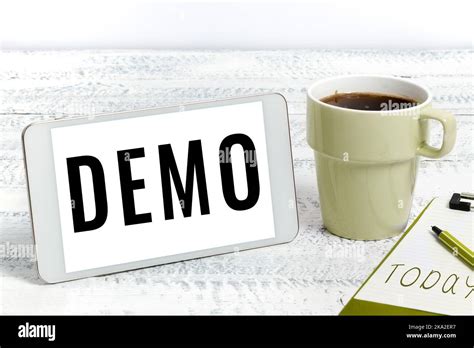 Writing Displaying Text Demo Business Approach Exemplification Display