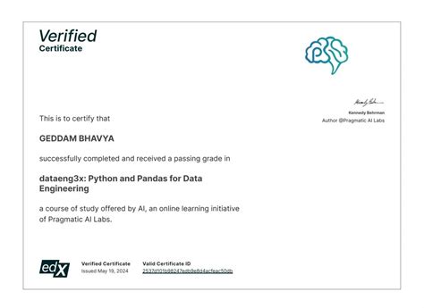 Geddam Bhavya On Linkedin Dataengineering Python Pandas Learning Edx