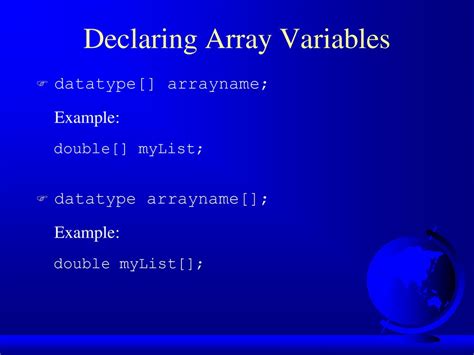 Chapter 5 Arrays Introducing Arrays Ppt Download