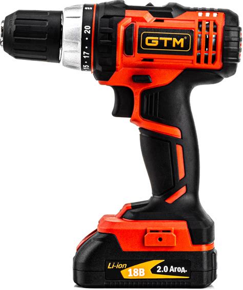 Дрель-шуруповерт аккумуляторный GTM DS18/40P – фото, отзывы ...