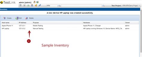 testlink inventory management