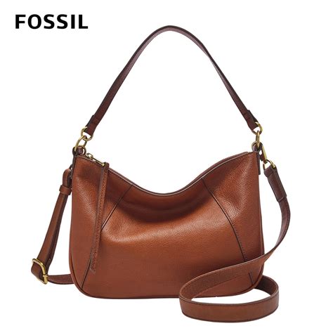 Fossil Skylar 真皮手提側背兩用包 咖啡色 Shb2656213 手提手拿包 Yahoo奇摩購物中心