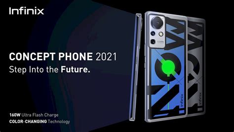 The Infinix Concept Phone 2021 Supports 160W Fast Charging Goes From 0 100 In 10 Minutes