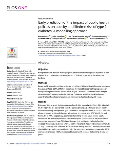 Pdf Early Prediction Of The Impact Of Public Health Policies On