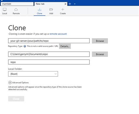 Github How Can I Connect To My Own Git Server In Sourcetree Stack