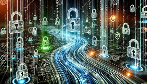 Visual Representation Of Data Encryption Streams Of Binary Code