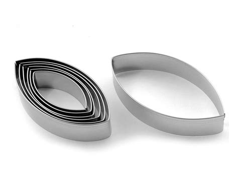 Stainless Steel Oval Pastry Cutters Set Of 7 Martellato Meilleur