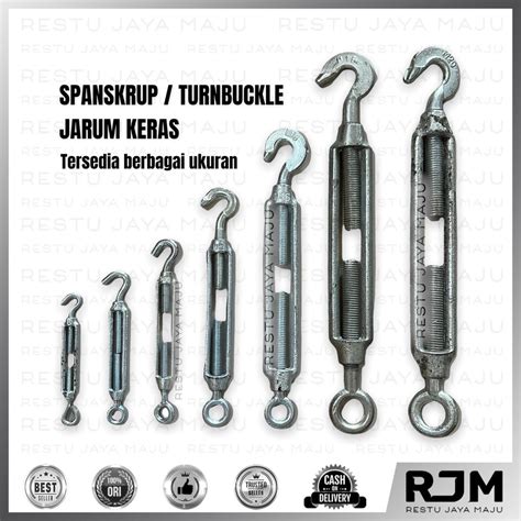 Jual Jarum Keras 5 8 3 4 7 8 1 Span Skrup Turnbuckle M16 M20 M22 M24