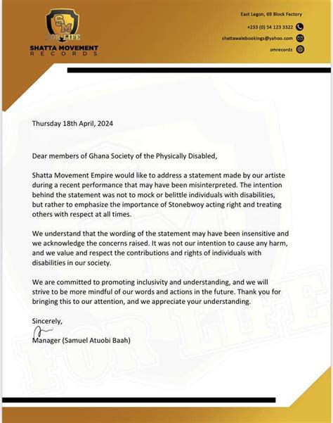 Shatta Wale Did Not Mean To Mock Physically Disabled Persons Shatta