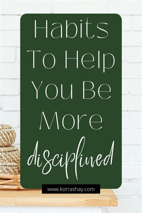 How To Improve Your Self Discipline Become A Disciplined Person Artofit