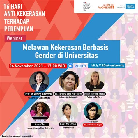 Kampanye Hari Anti Kekerasan Terhadap Perempuan Webinar Melawan Kekerasan Berbasis Gender