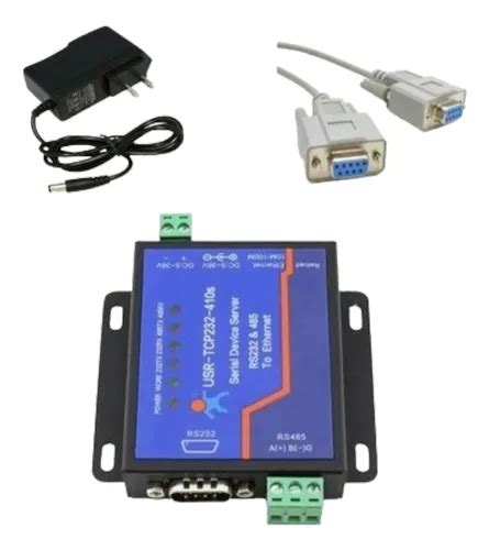 Usr 410s Conversor Serial Rs232 Rs485 Para Ethernet Tcpip Frete Grátis