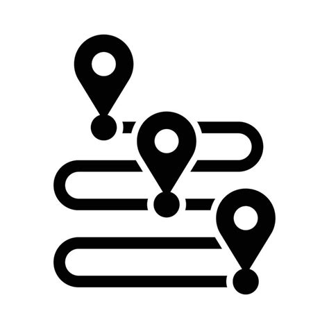 Route Map Vector Glyph Icon For Personal And Commercial Use 28198499 Vector Art At Vecteezy