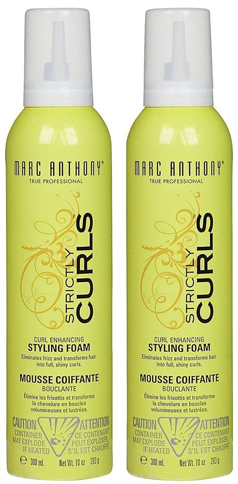 Marc Anthony Strictly Curls Curl Enhancing Styling Foam 10 Oz 2 Pk Hair Mousse Curl Curl