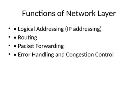 Illustration Of Osi Model Networklayerpptx