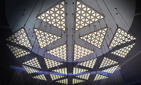 Oled Triangle Kinetic Lights Light Installation Custom Light