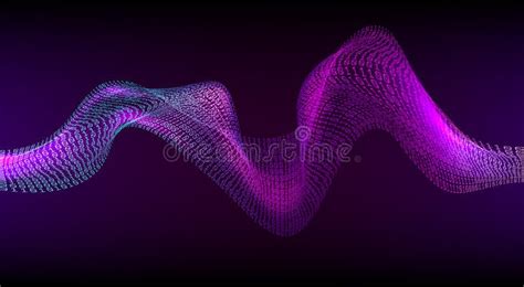 Abstract Binary Wave Digital Code Background Cybersapace And Technology Concept Artificial