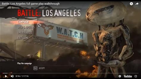 Battle Los Angeles Full Game Play Walkthrough YouTube