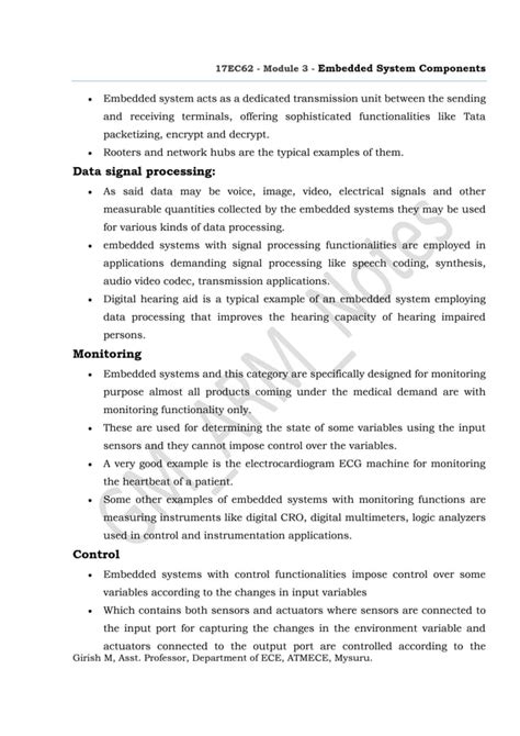 Module 3 Embedded System Components Pdf Computer Peripherals