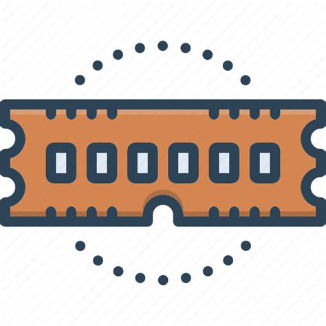 Ram Force Chip Circuit Equipment Device Random Access Memory Icon