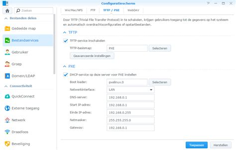 Synology NAS Bestand Locaties Voor Instellingen